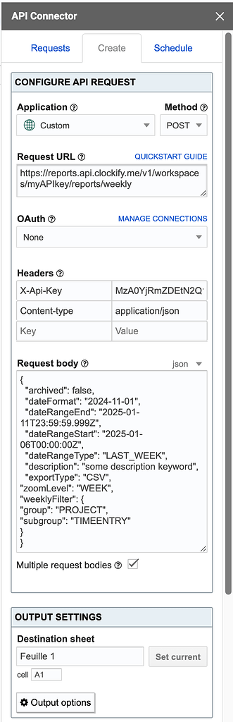 Weekly report - group and subgroup is required - Developers & API - Clockify Community Forum